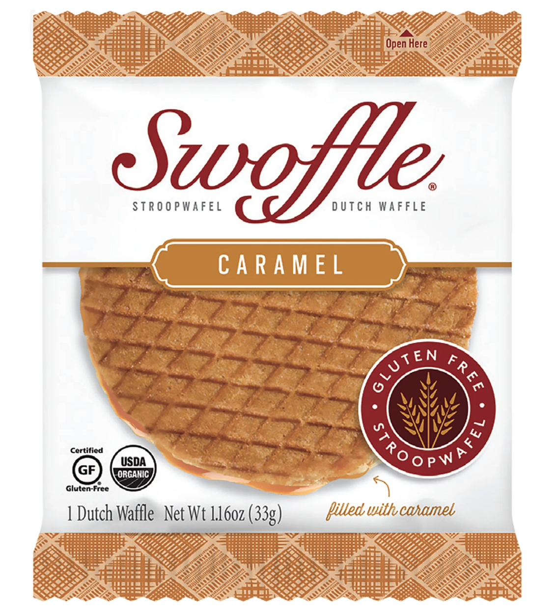 Eat Organic - Swoffle Original Caramel Waffle 33g | Fairmart