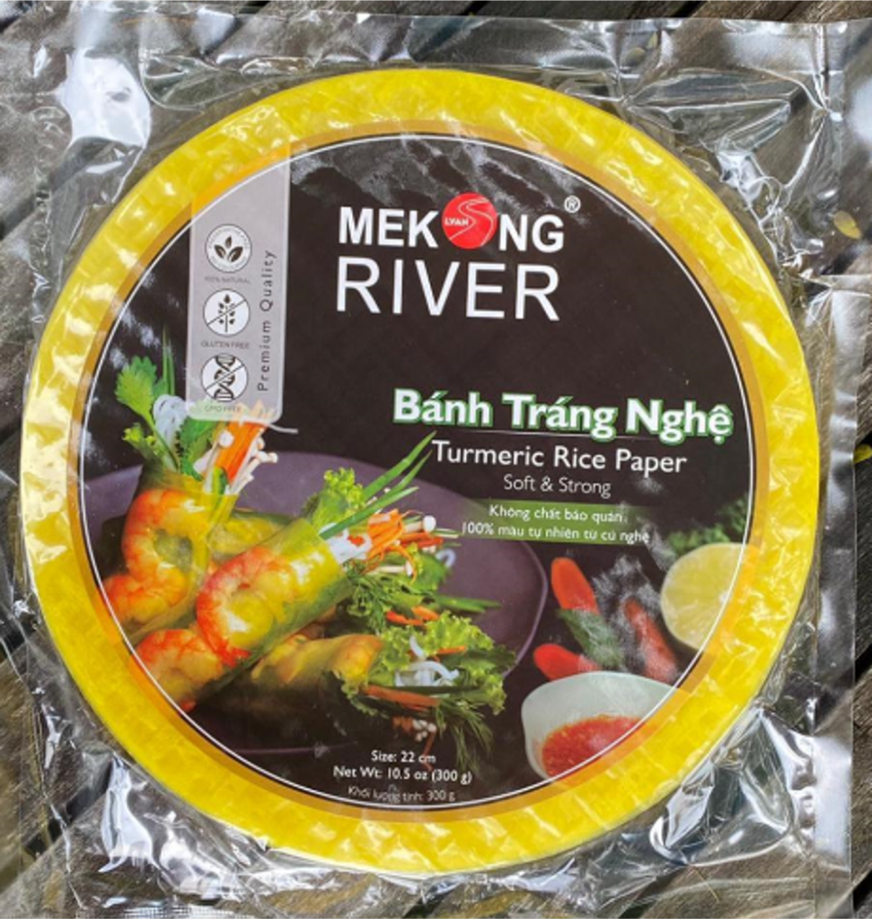 Ryan's Grocery - Mekong River Rice Paper 22cm turmeric 300g | Fairmart