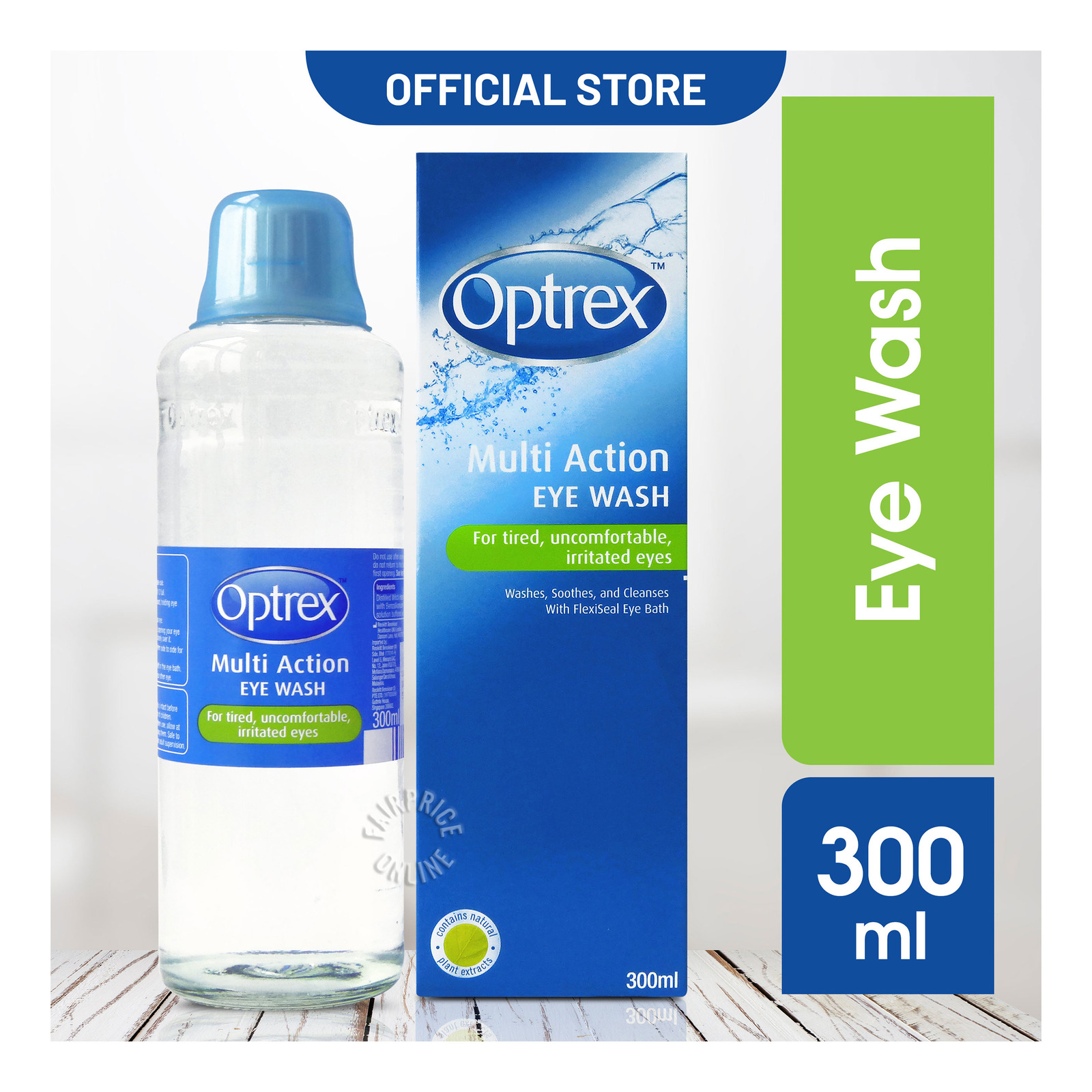 Freshie Supermarket Singapore - Optrex Eye Lotion With Eye Bath | Fairmart