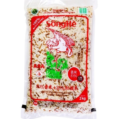 Zone Minimart - SongHe Fragrant Rice Noble Red AAA Rice 2kg | Fairmart