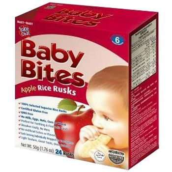 San Han Mart - Take One Baby Bites Apple Baby Rusks 50g | Fairmart