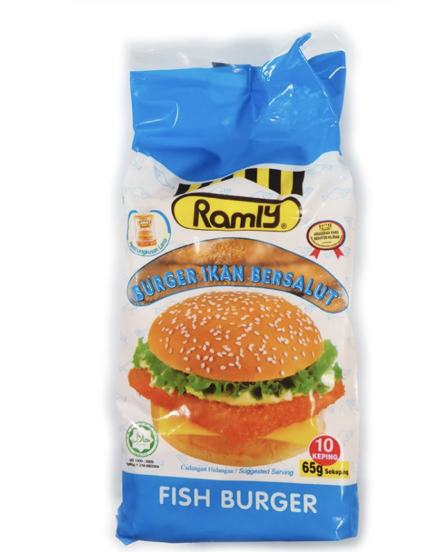 Oasis Mart Frozen Food - Ramly Burger Ikan Bersalut 10 Keping 65g ...