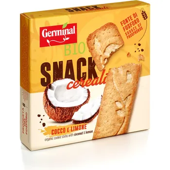 One Nature - Germinal Organic Cookie Sticks with Coconut And Lemon Vegan 110g | Fairmart